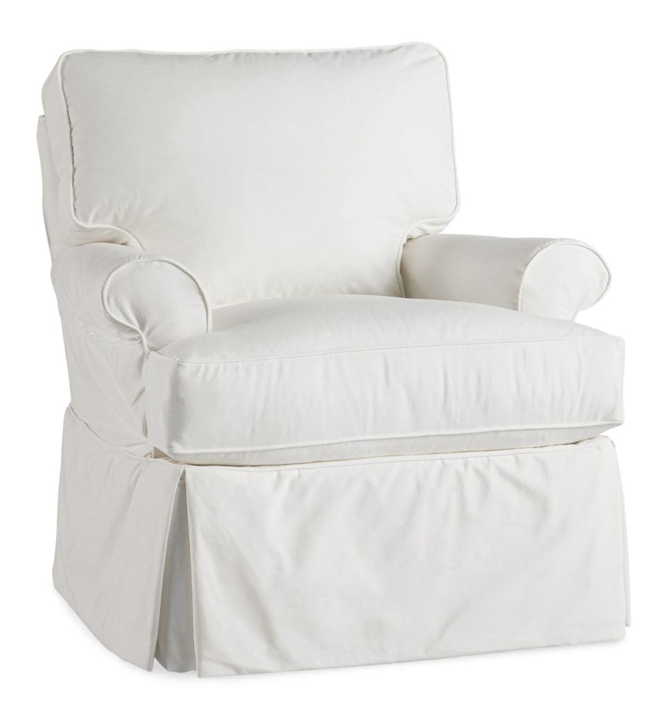 Harrison Slipcovered Swivel Chair - GDC Home