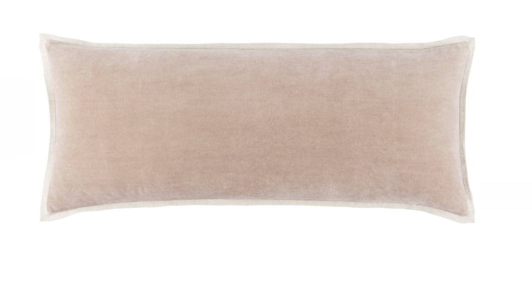 Gehry Velvet/Linen Lumbar Pillow - GDC Home